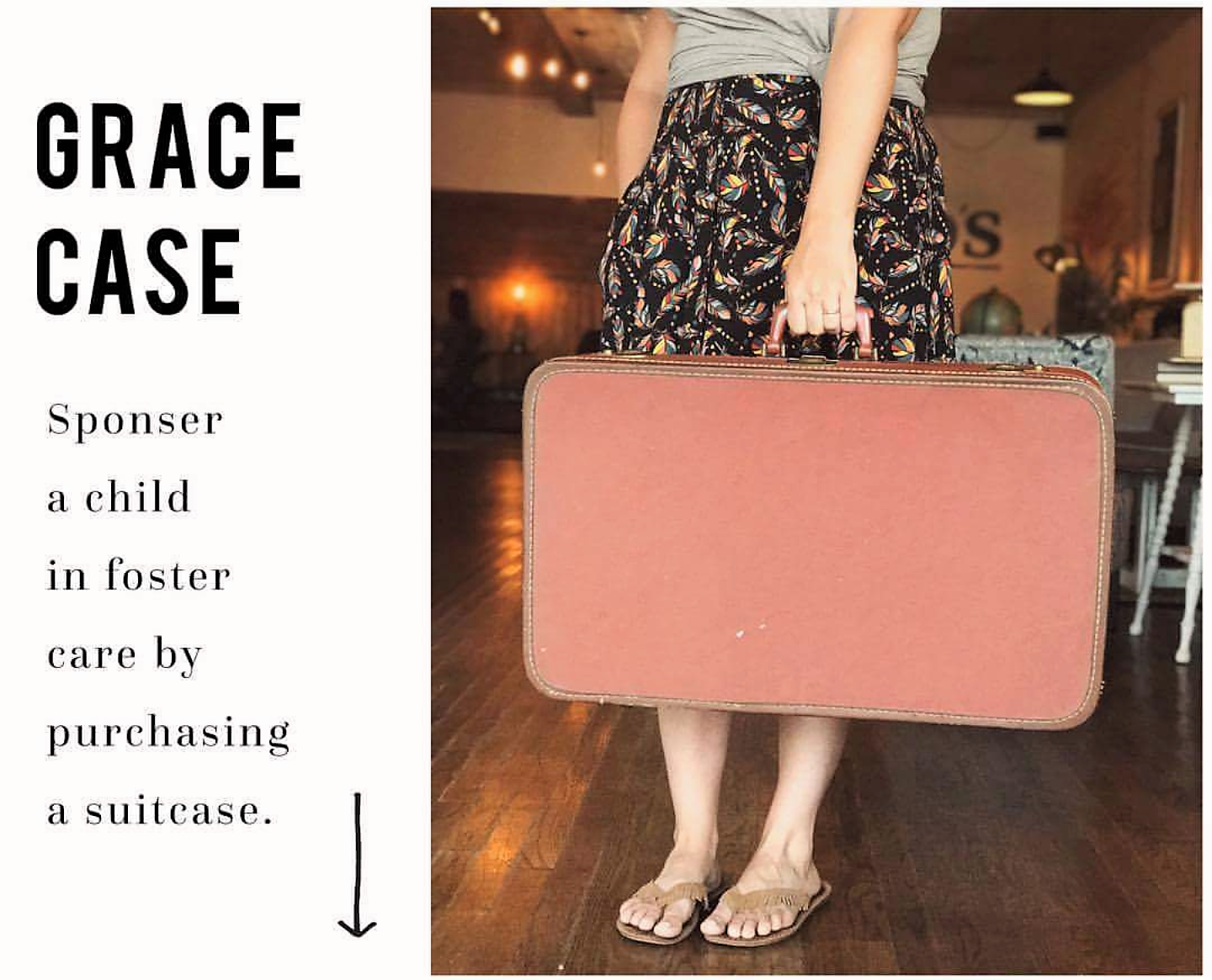 Sponsor Grace Case! No child should have a trash bag for a suit case ...