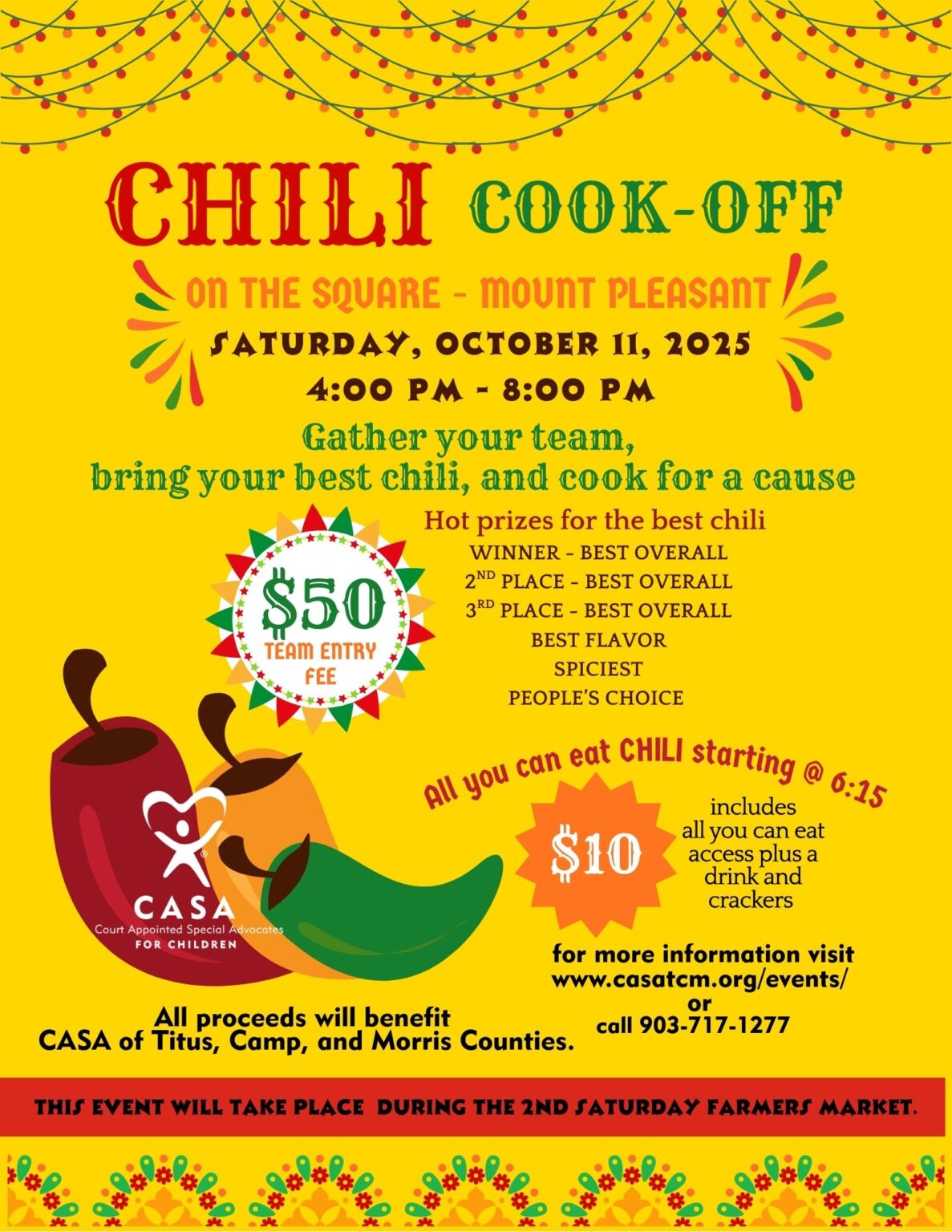 2025 Chili Cook-Off - CASA of Titus, Camp and Morris Counties